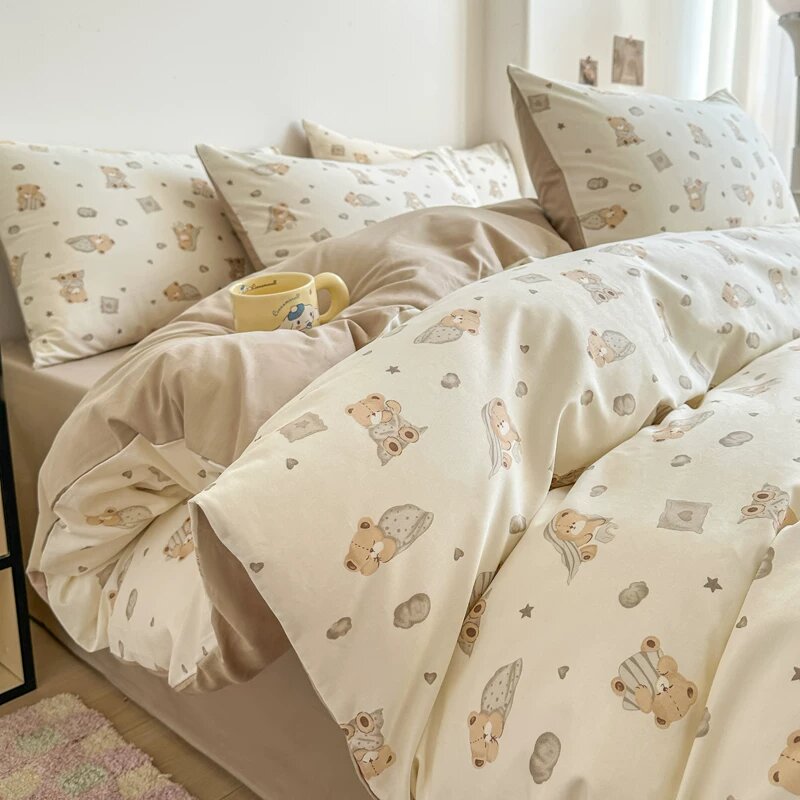 Комплект постельного белья Herlan Home Textiles 2025, новая модель, 100% чистый хлопок, четырехпредметный комплект,