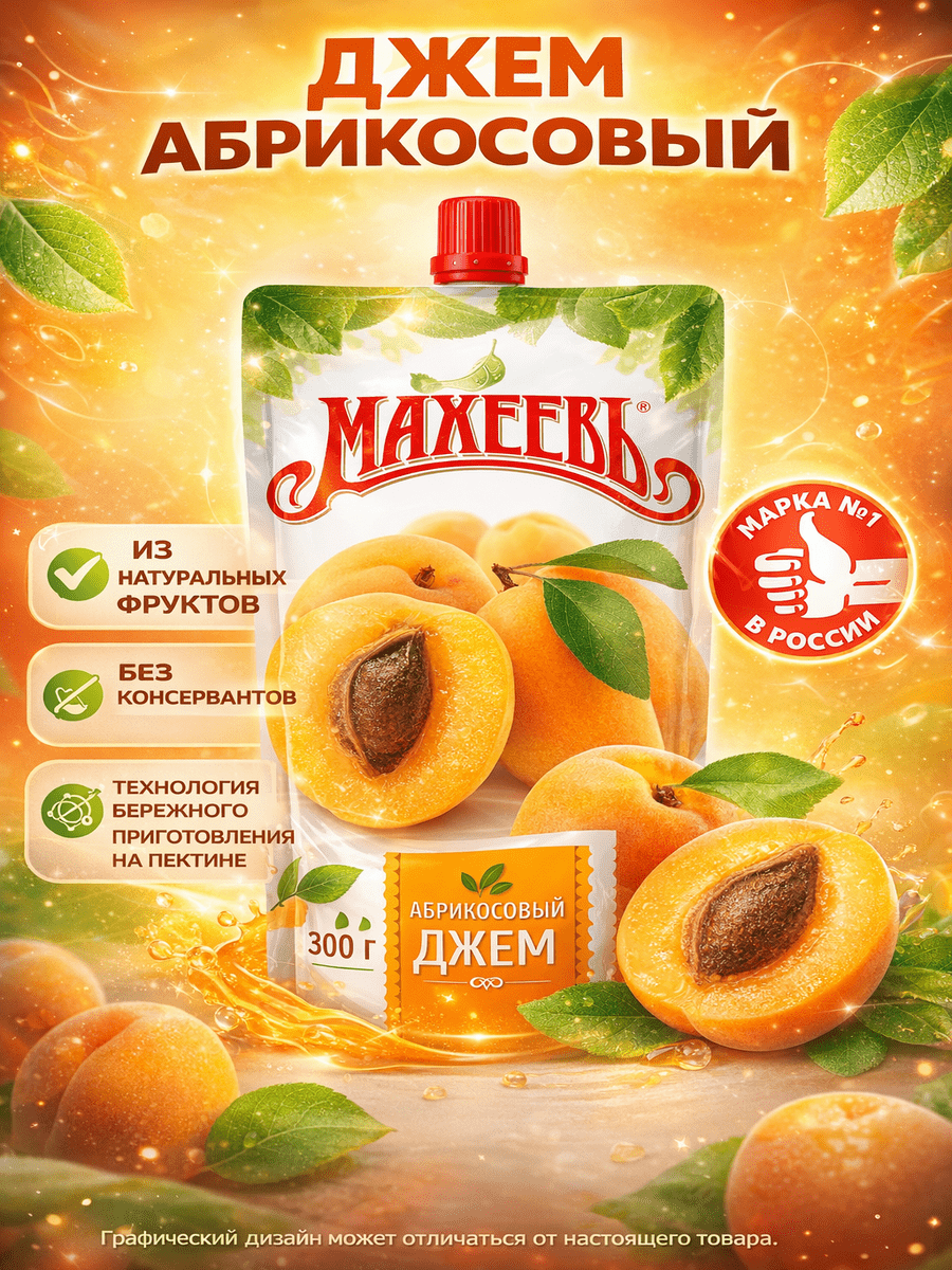 Джем Махеевъ Абрикосовый, 300 г