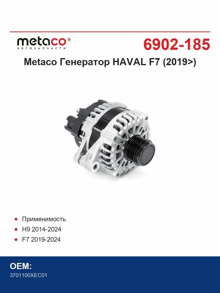 Metaco Генератор HAVAL F7 (2019>)
