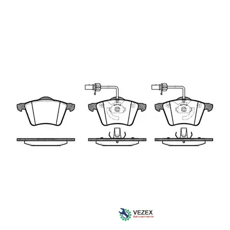 REMSA 072102 721 02 732 002B-SX ! колодки дисковые п.\ VW T4/Sharan 1.8i-2.8/2.5TDi 95>, Ford Galaxy 1.9TD/TDi 95>
