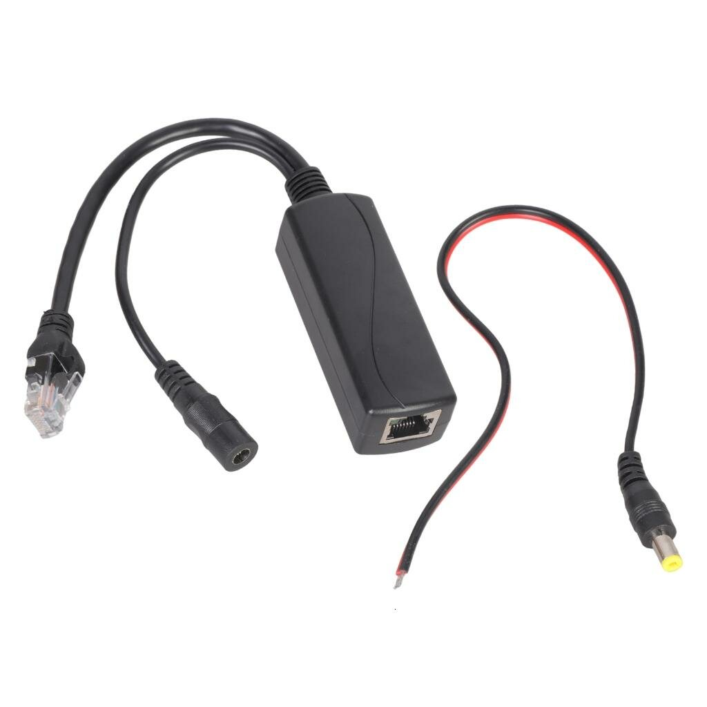PoE-сплиттер с выходом RJ45 и входом DC5521, 52V