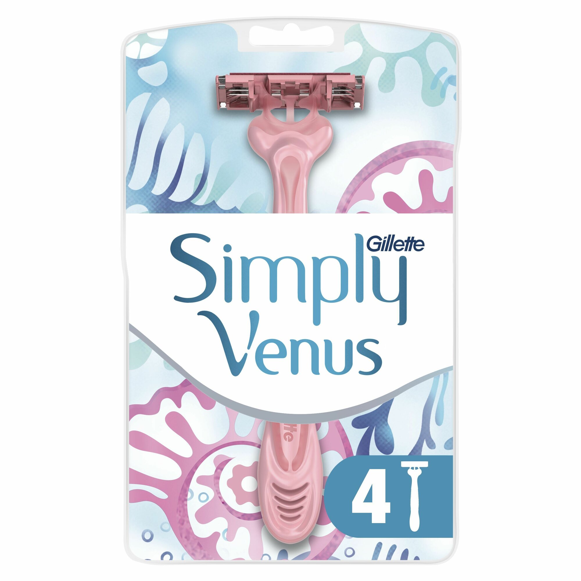 SIMPLY VENUS 3 Бритвы безопасные одноразовые 4шт
