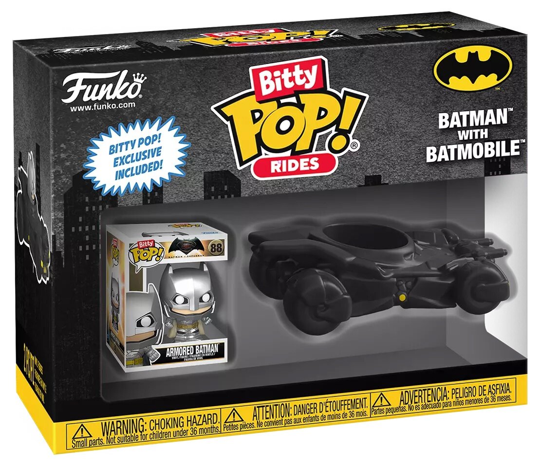Фигурка Funko Bitty POP! Rides: Batman With Batmobile 83621 Бэтмен с бэтмобилем
