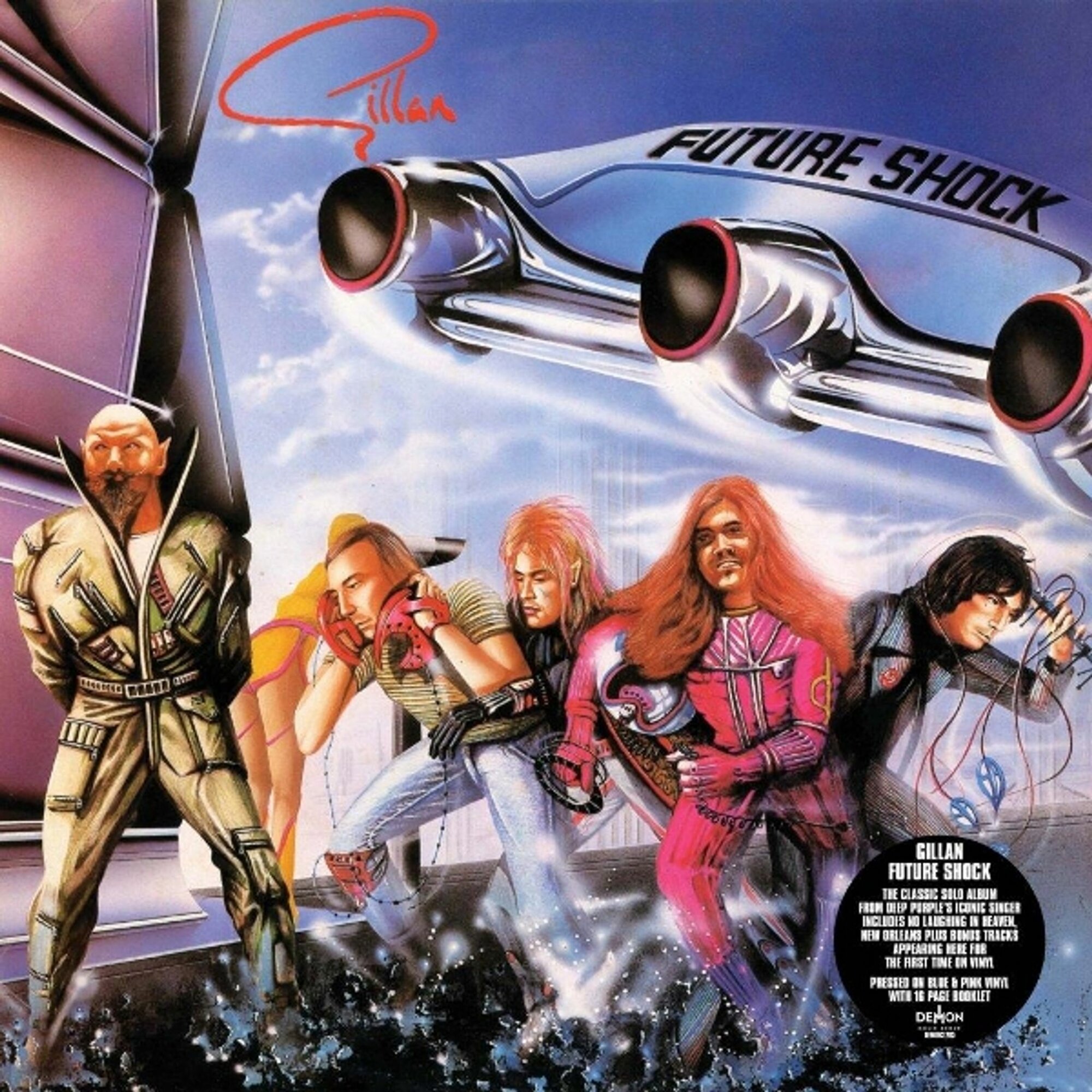 Виниловая пластинка Gillan - Future Shock (Blue & Pink Vinyl) (2 LP) (2 LP)
