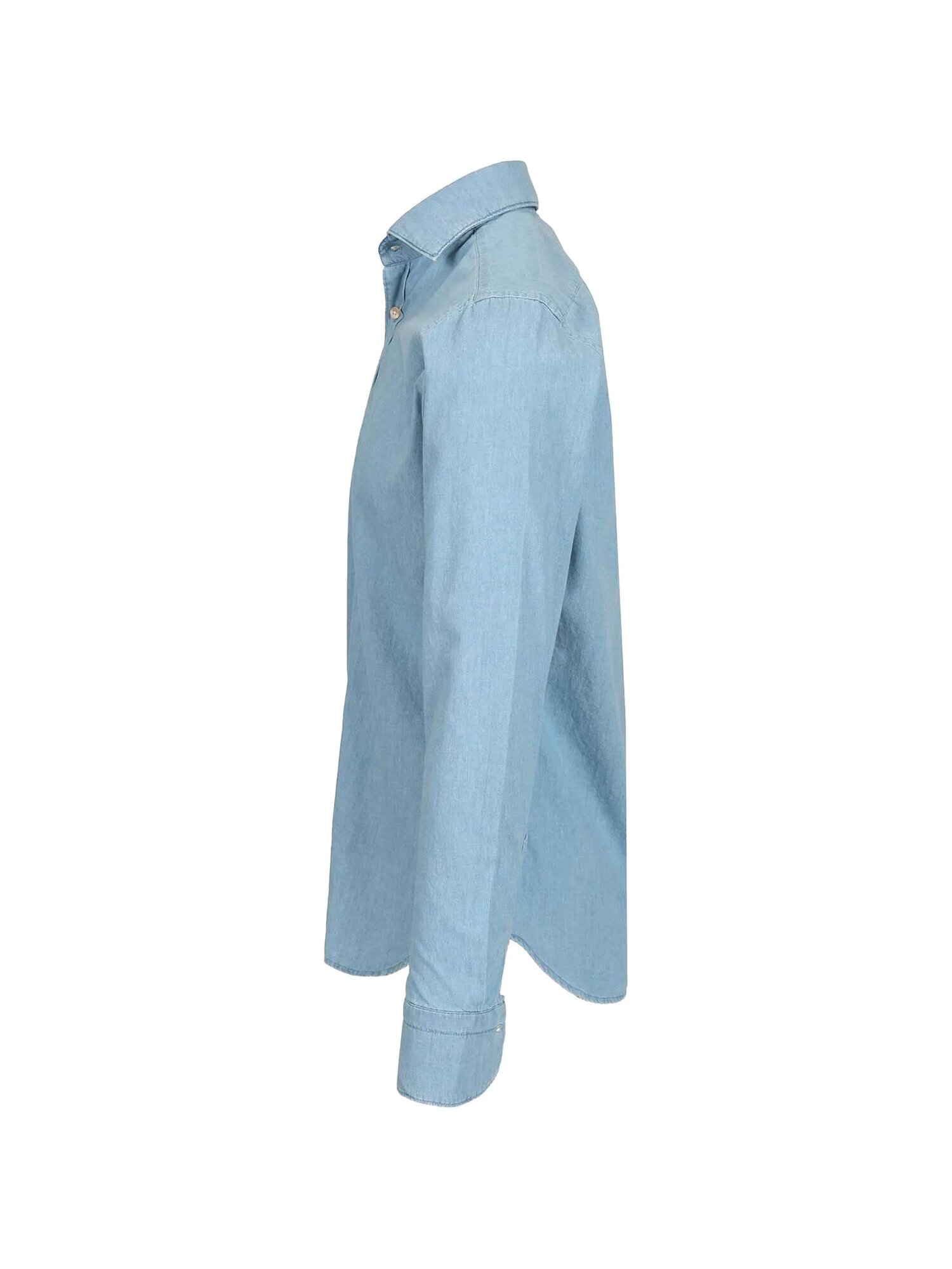 Рубашка al duca d'aosta Denim shirt, размер S, blue — фото 1