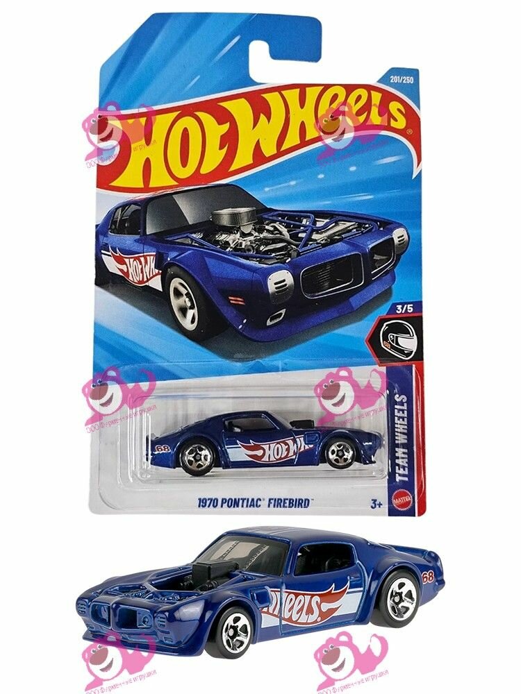 Машинка Mattel Hot Wheels 1:64 Basic Car 2026K C4982 1970 Pontiac Firebird