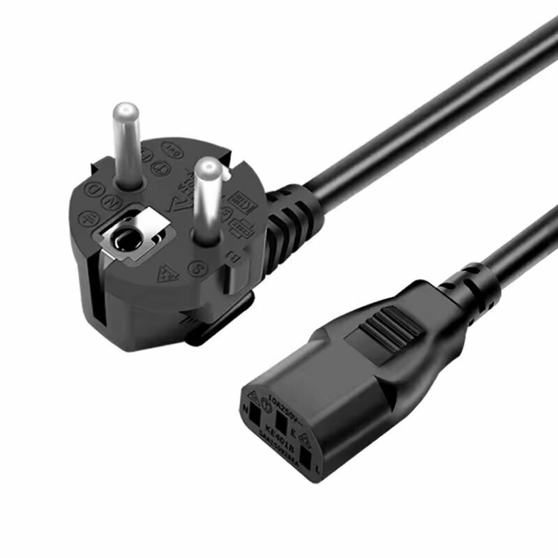 EU кабель питания 13A защитник IEC 320 C13 продлевающий кабель питания для PC монитор принтер 3D принтер телевизор в длине 1,5 м 1,8 м