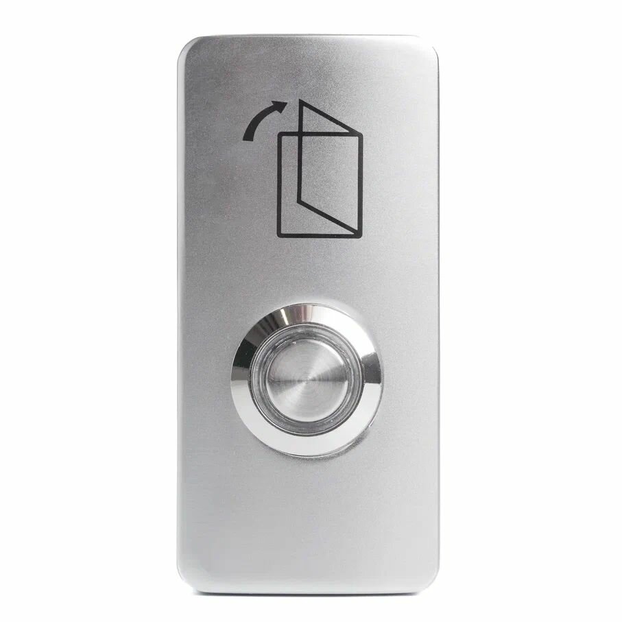 Кнопка выхода IPTRONIC IPT-EB4ML NO NC COM металлическая, накладная, с подсветкой