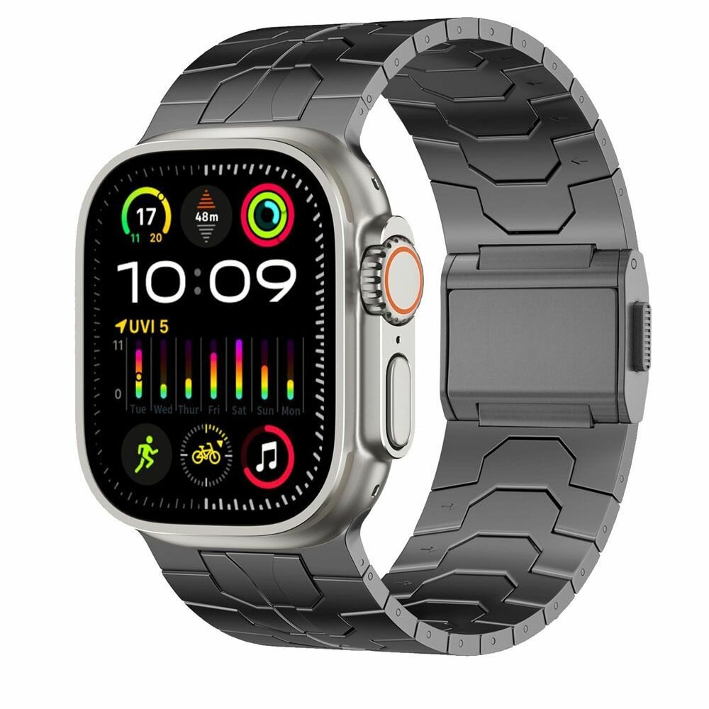 Ремешок титановый Apple Watch 1 2 3 4 5 6 7 SE Ultra 2 размер 42мм 44мм 45мм Ultra49mm Браслет