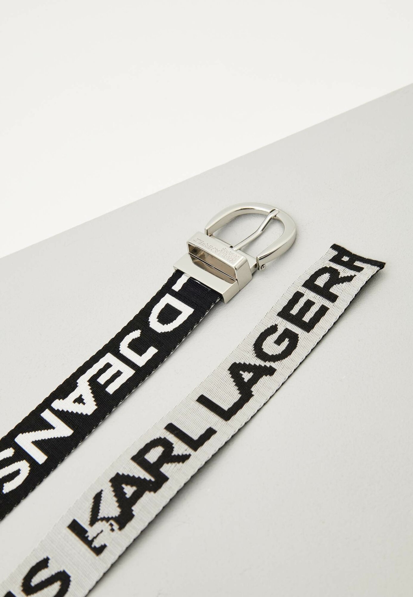 Ремень KARL LAGERFELD JEANS для женщин, размер 75-85, белый — фото 1