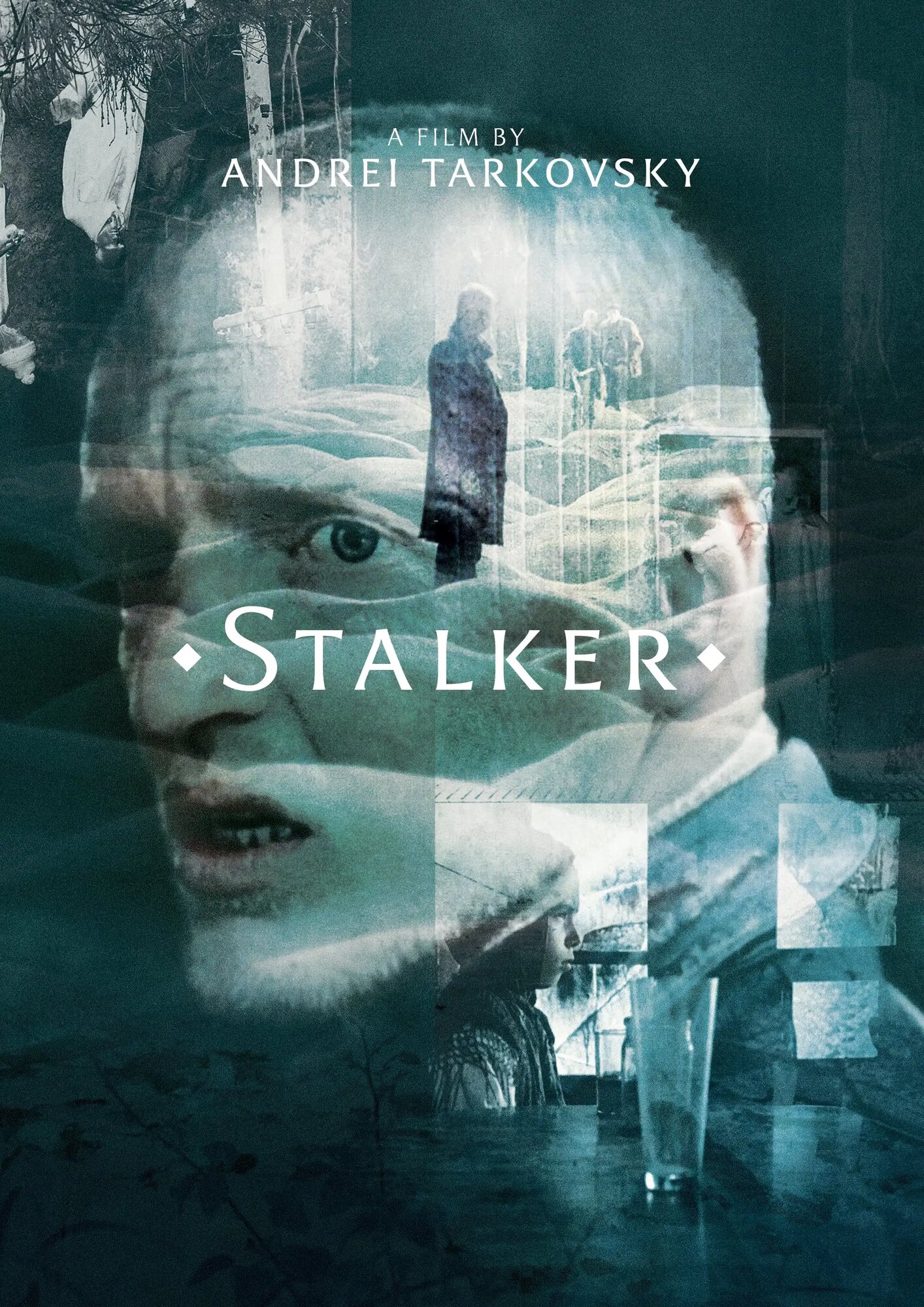Шелковый плакат " Stalker 1979" Темно-зеленый, Синий, 20x28inch-50x70cm