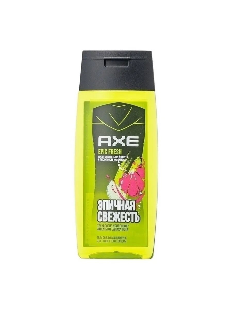 Гель-шампунь для душа Акс Epic Fresh Освежающий 3 в 1 100 мл