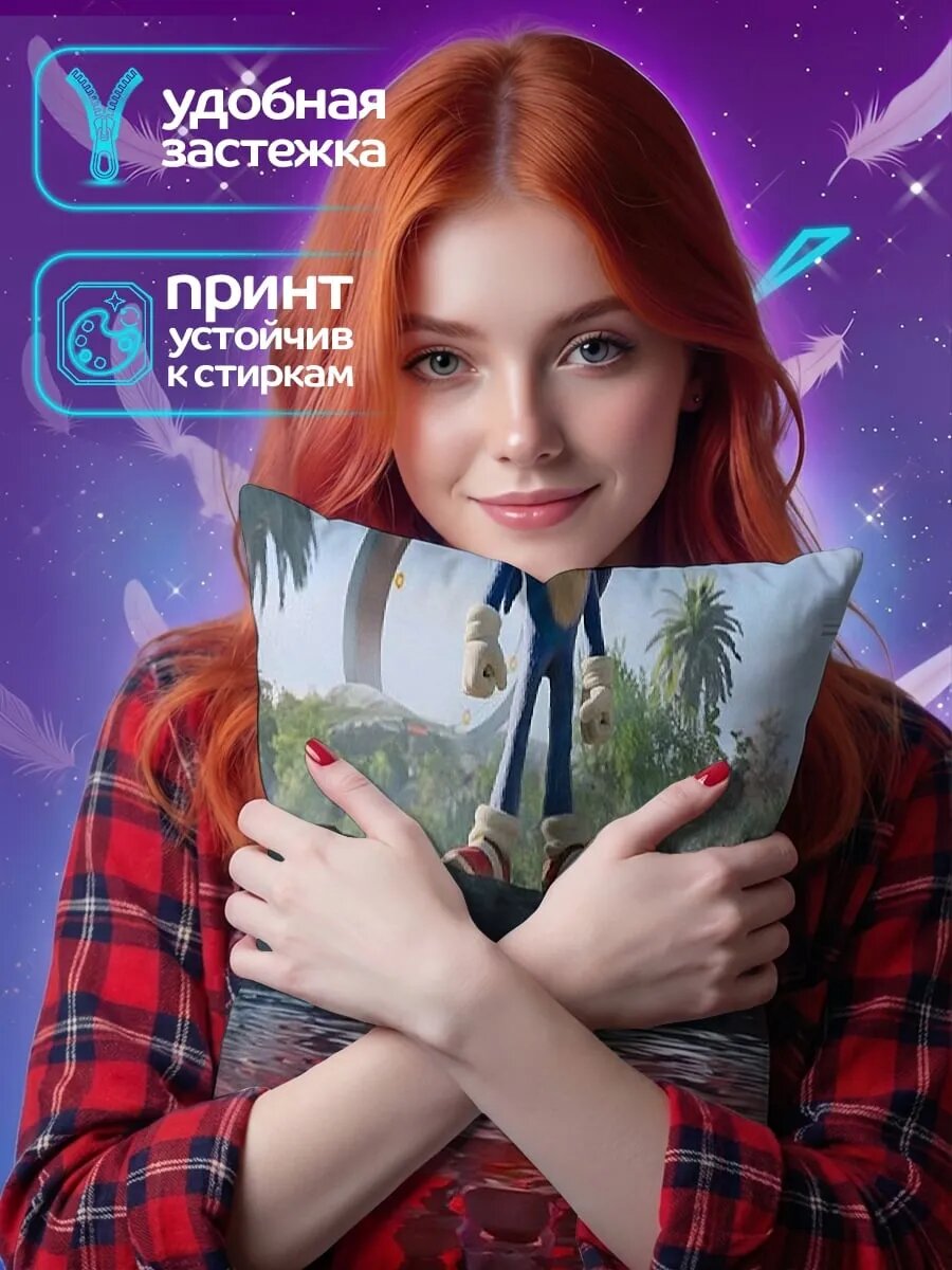 Подушка дакимакура Соник в воде — фото 1