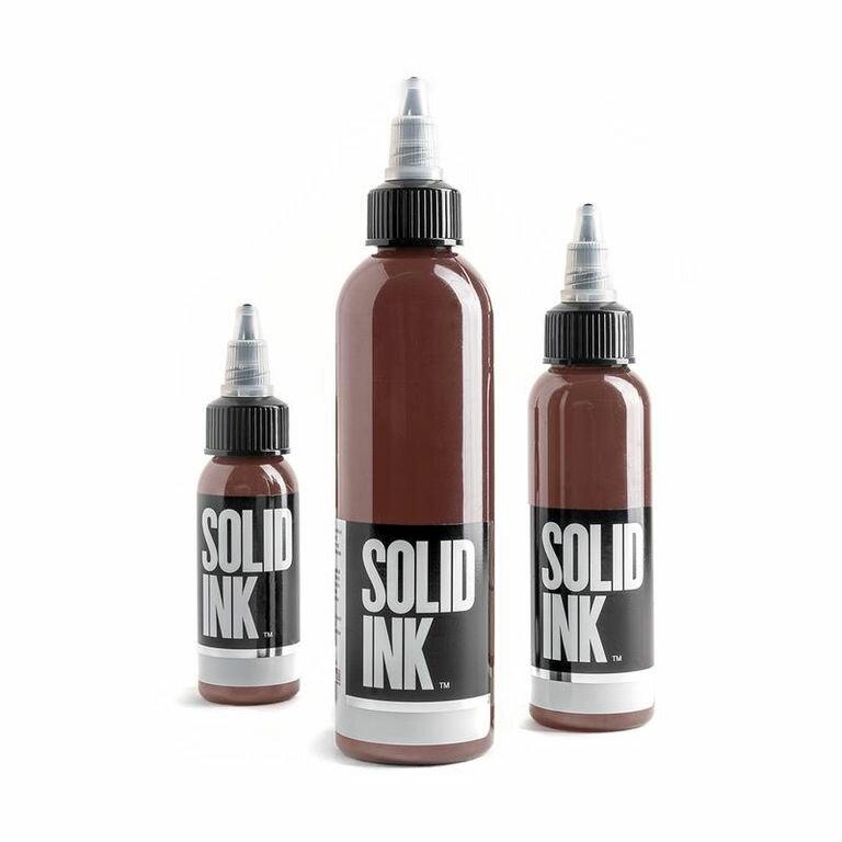 Тату краска Brown - Solid Ink (США 1 oz - 30 мл.) — фото 1