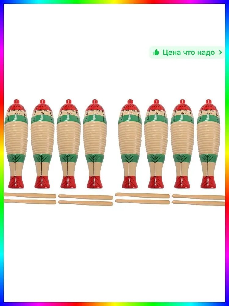 Игрушка-стучалка для детей из дерева, развивающая, безопасная