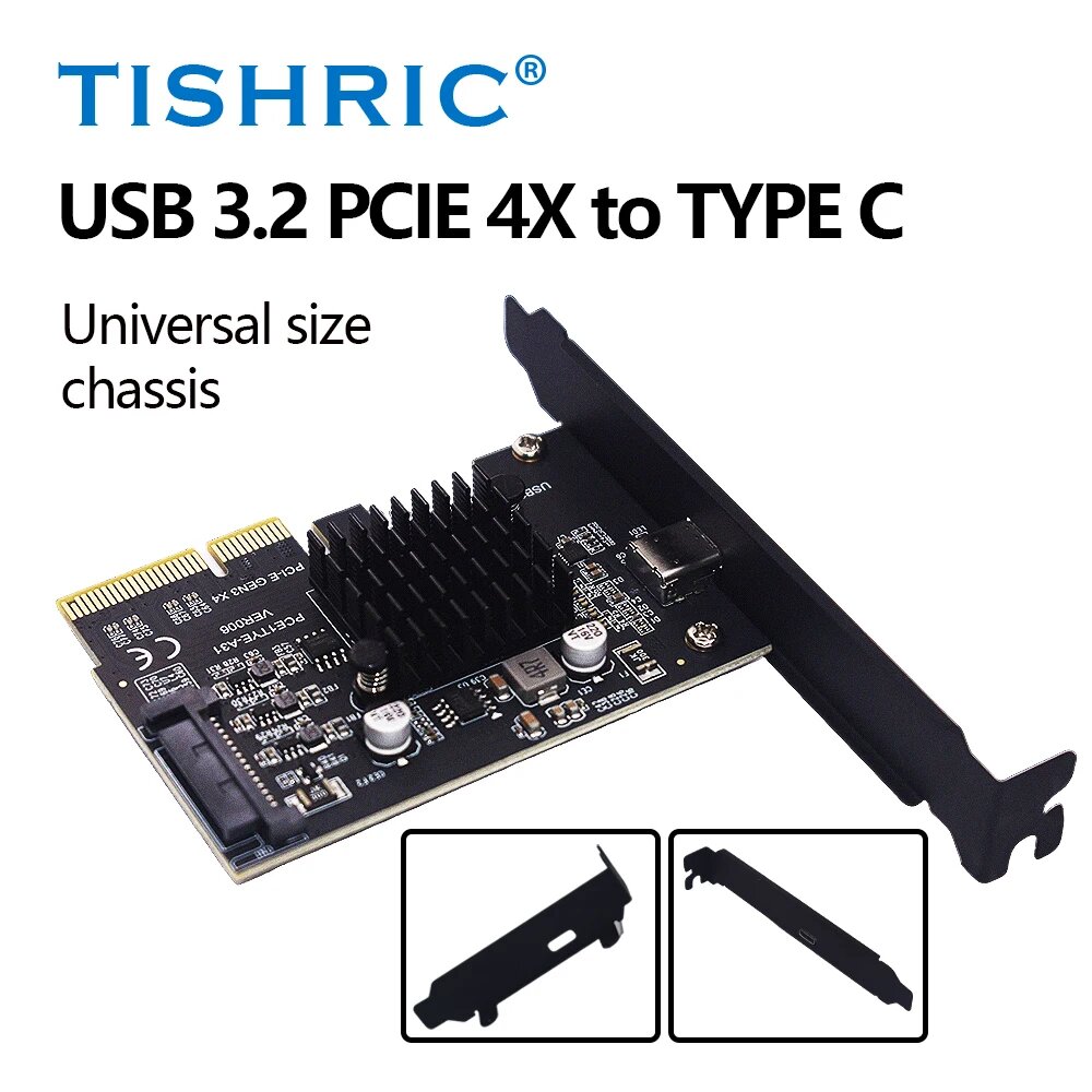 TISHRIC PCI-E Райзер карта USB 3.2 — фото 1