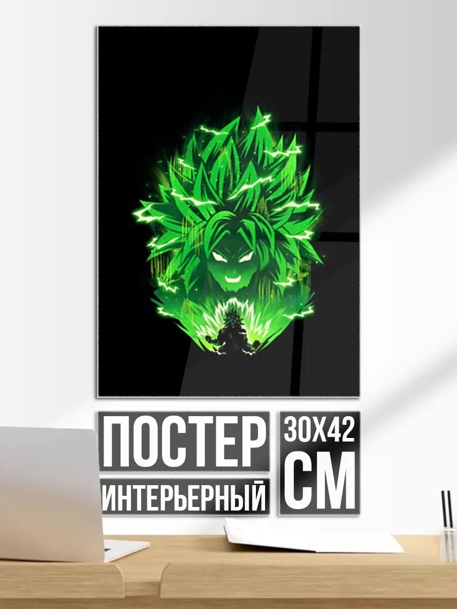 Постер на стену Broly dragon ball аниме