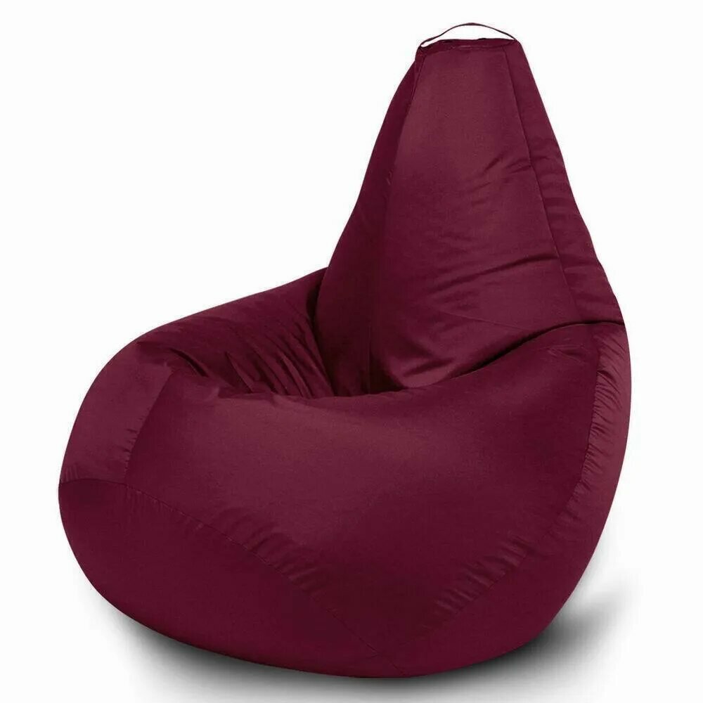 MyPuff Кресло-мешок Груша, Оксфорд, Размер XXXXL, бордовый, коричнево-красный