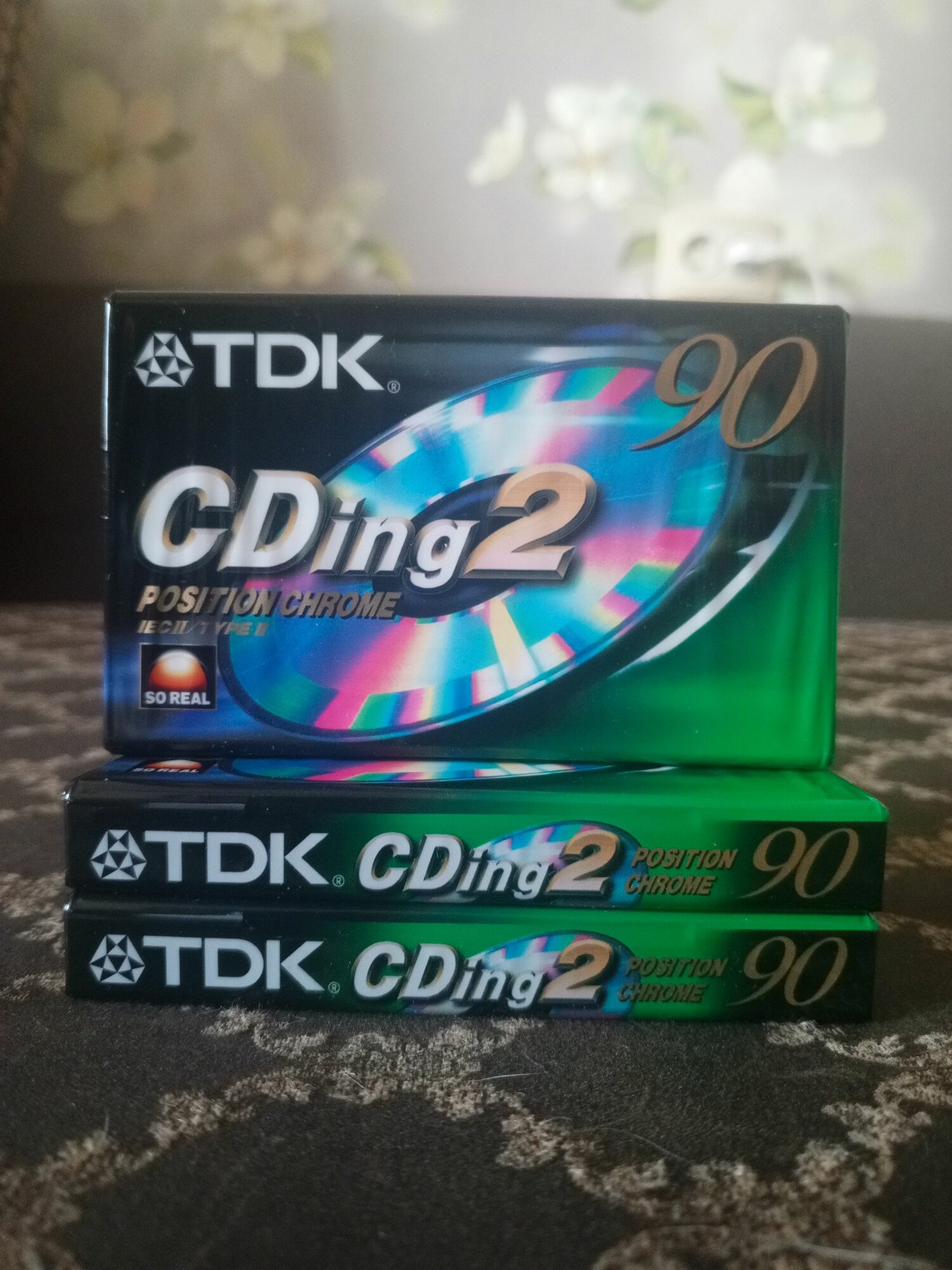 Аудиокассета TDK CDing2 90 Chrom (2001 - 2005г,1 шт)
