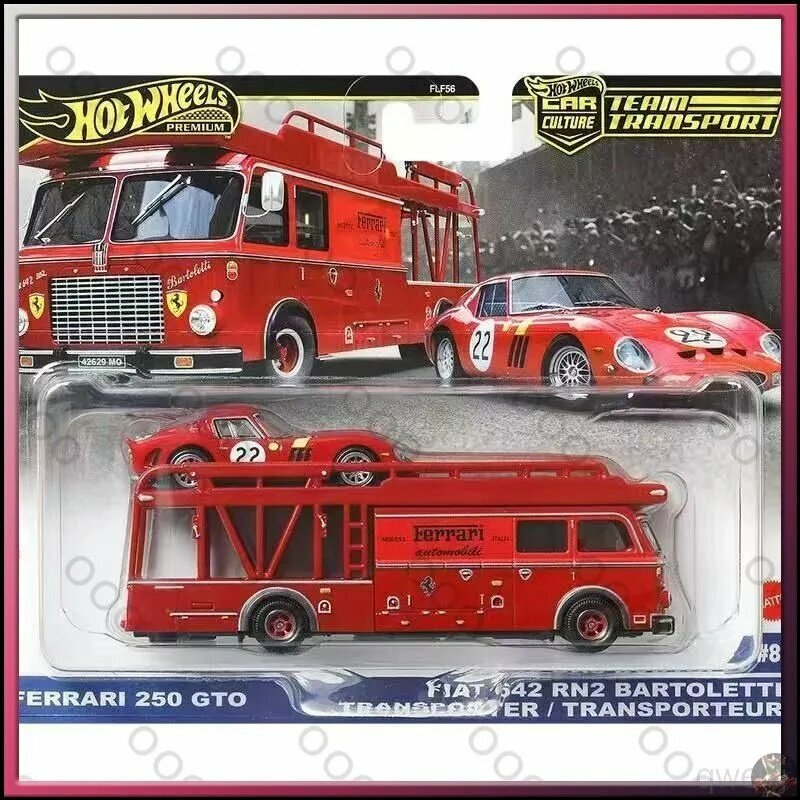 Машинка Team Transport FLF56 Ferrari 250 GTO & Fiat 642 RN2 Bartoletti