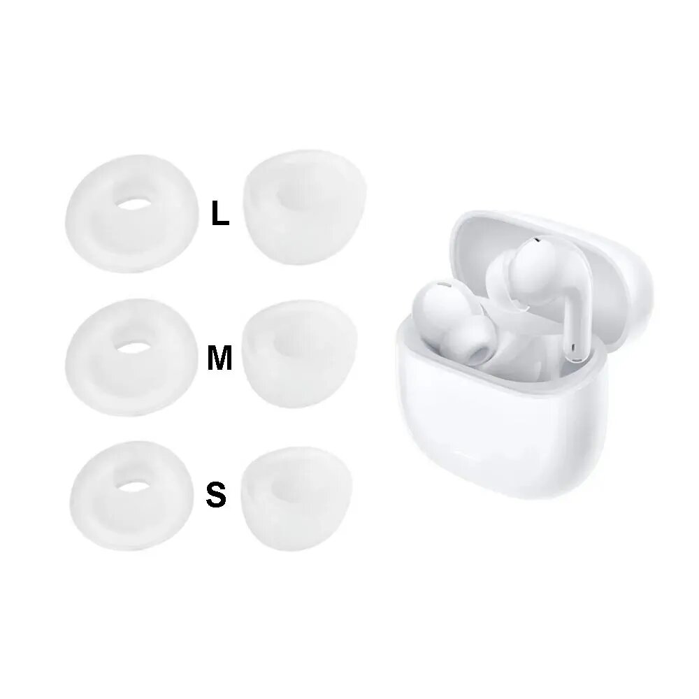 Амбушюры для наушников Xiaomi Redmi Buds 6 Lite (3 пары L/M/S)