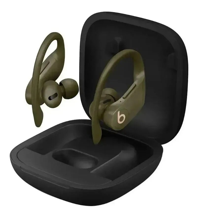 Beats Наушники беспроводные с микрофоном Beats Powerbeats Pro, Bluetooth, USB Type-C, зеленый