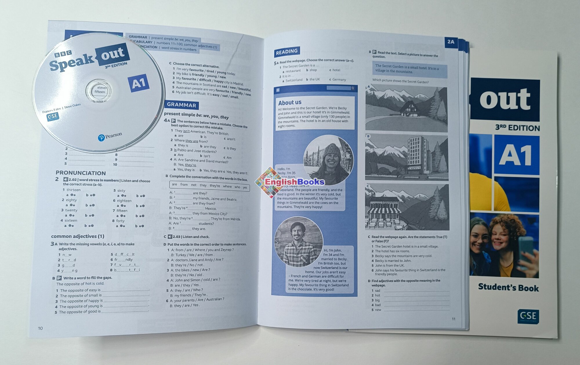 SpeakOut A1 3rd Edition комплект учебник (students Book), рабочая тетрадь (workbook), CD — фото 1
