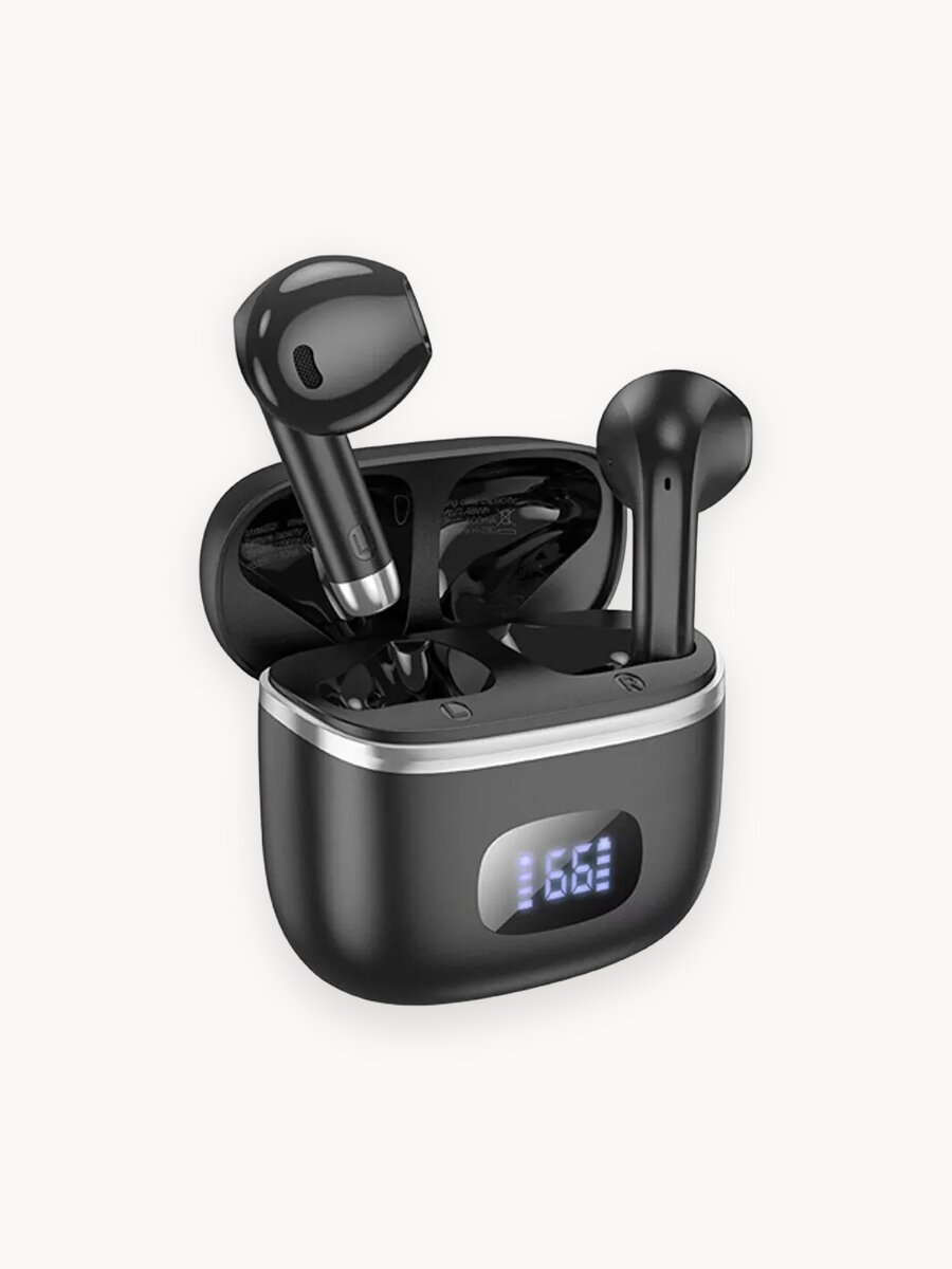 Беспроводные наушники Hoco EQ1, TWS наушники с дисплеем, черный