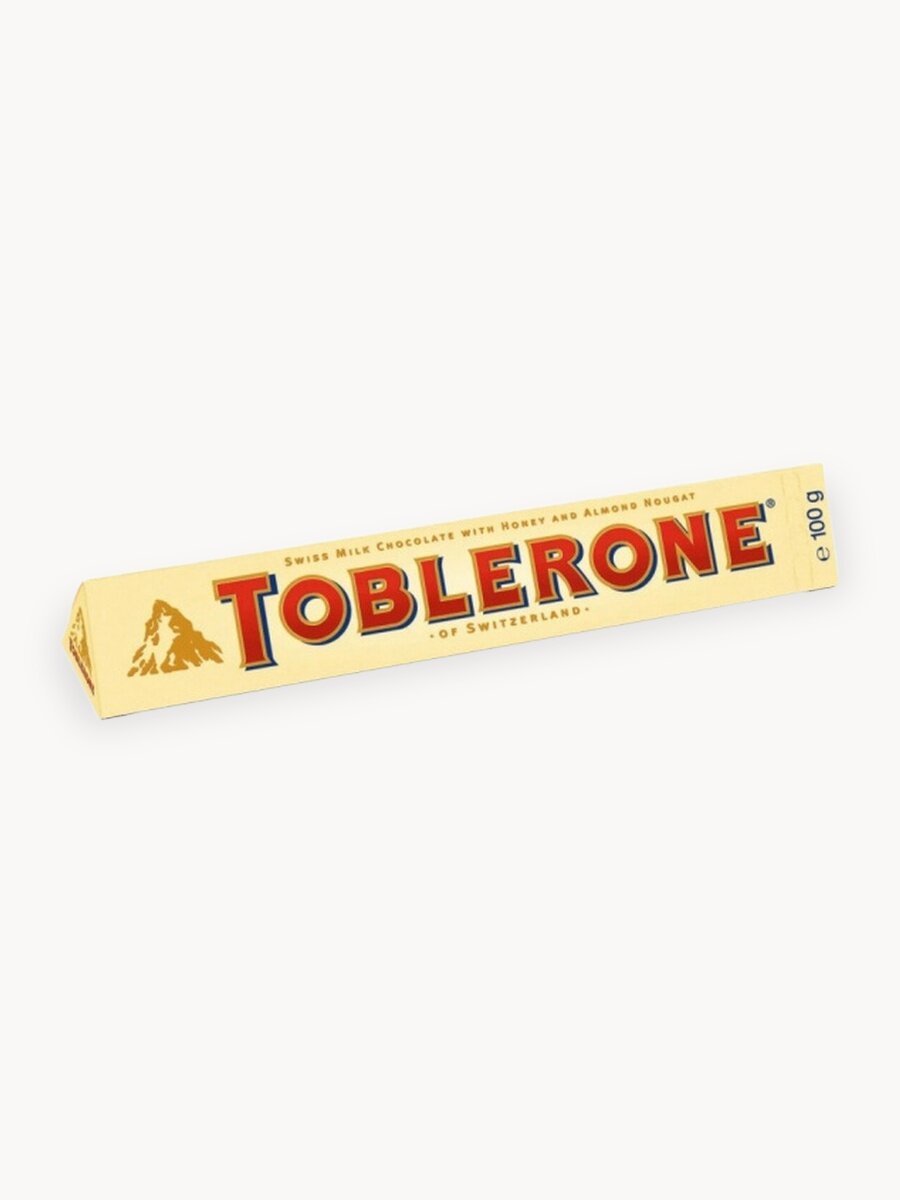 Шоколад Toblerone молочный с медово-миндальной нугой 100 г