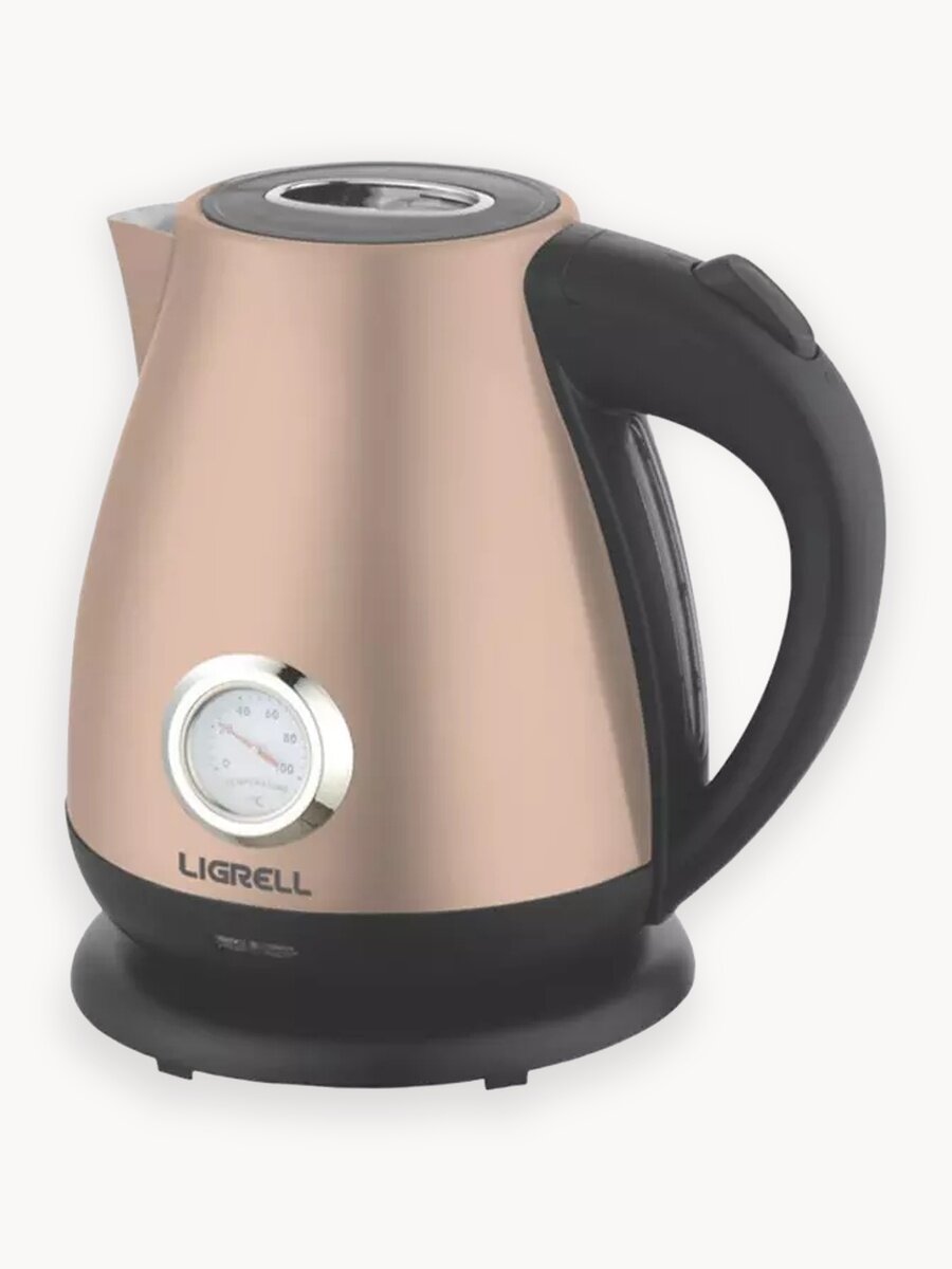 Чайник LIGRELL LEK-1728ST бежевый, 1.7л, 2200 Вт