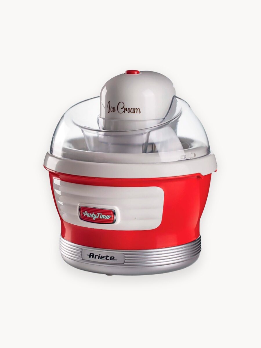 Аппарат для мороженого Ariete Party Time, красный, объем 1.5 л (00C064300AR0)