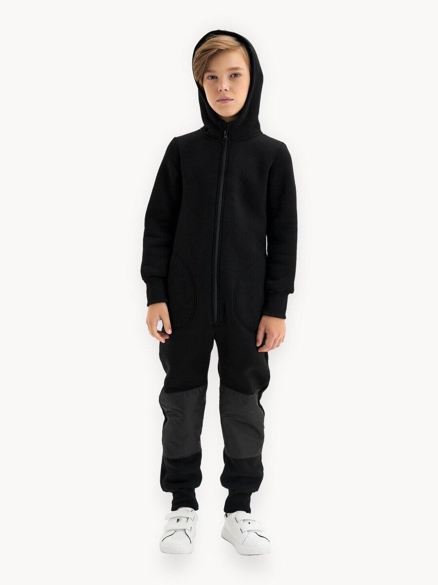 Комбинезон Kogankids Комбинезон детский из футера с начесом, открытая стопа, размер 116 / 6 лет