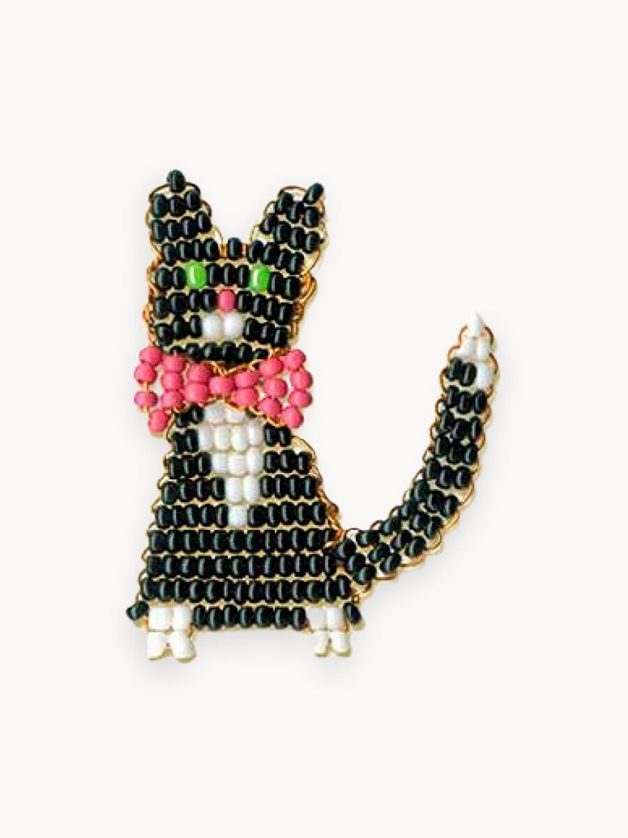 Набор для бисероплетения фигурка 'Кот', размер 4*3,5 см, Риолис