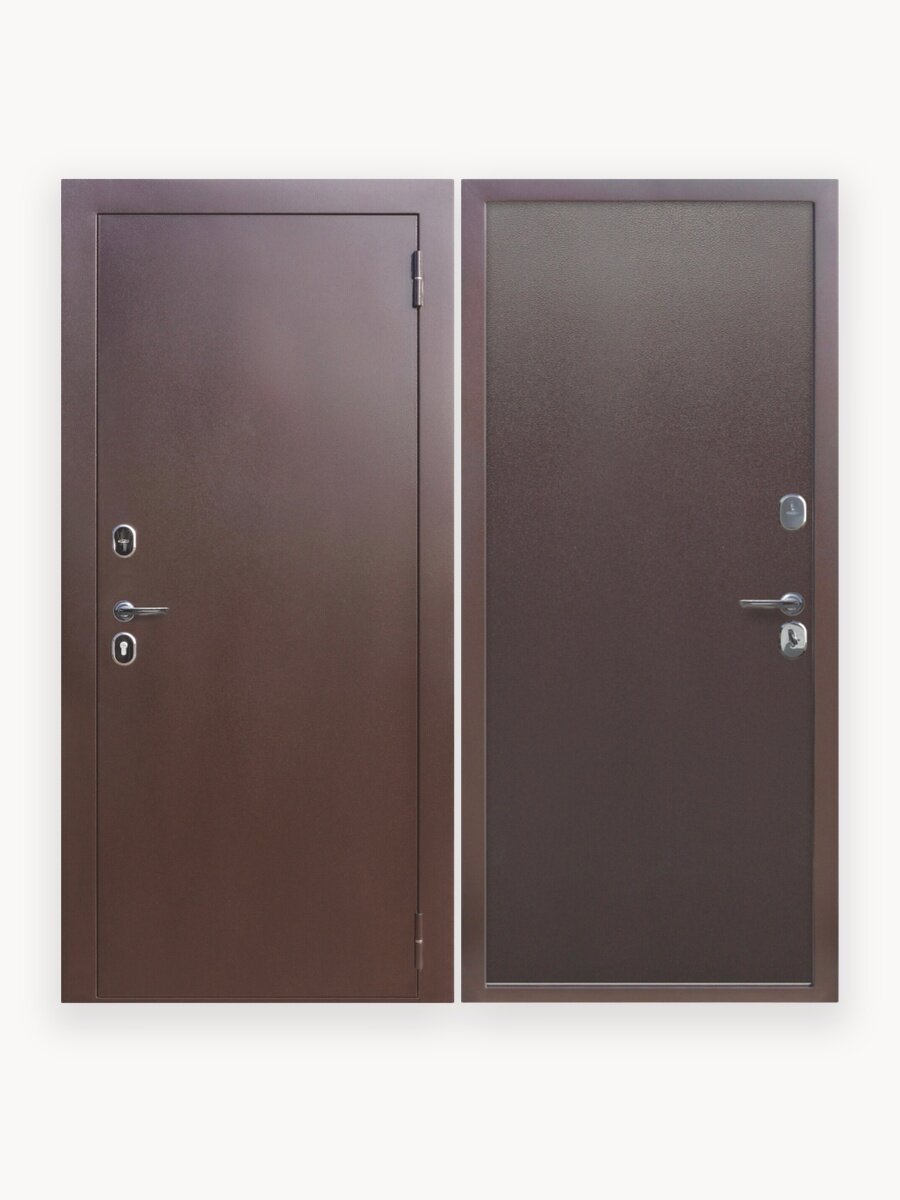 Входная дверь Ferroni Гарда 7 см Медный антик металл/металл 860 правая