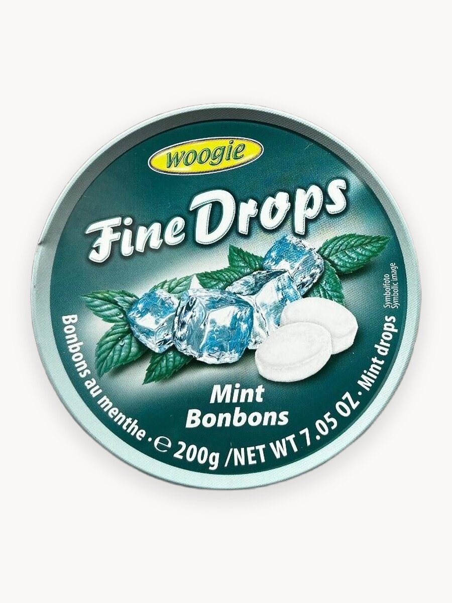 Леденцы Woogie со вкусом мяты (мятные) 200 гр.