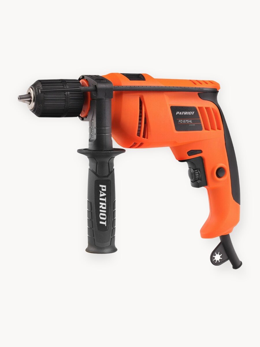 Дрель электрическая ударная PATRIOT FD 675 HL, 675Вт, глубиномер, 2800об. мин