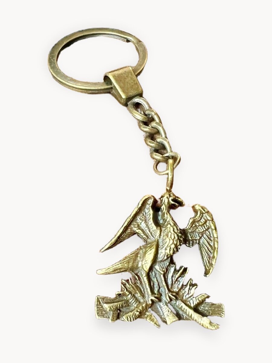 Амулет Птица Феникс, талисман богатства и удачи, брелок, ручная работа