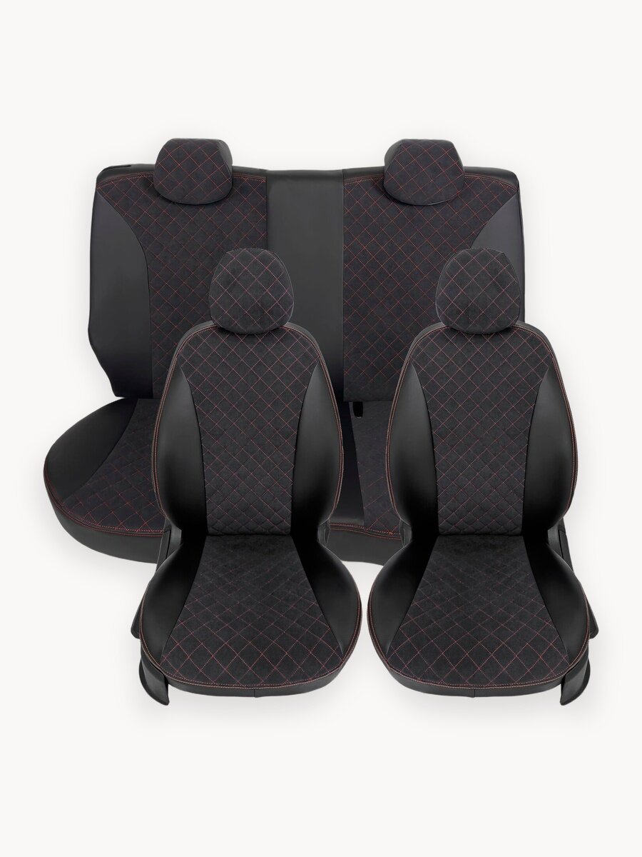 Модельные авточехлы для LADA GRANTA / лада гранта 1/FL (2011+ /2018+), задняя спинка раздельная