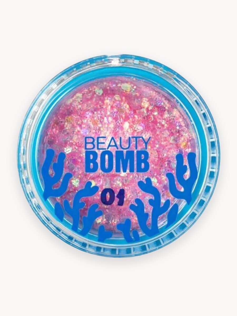 BEAUTY BOMB Глиттер для лица Shimmy Yarr, 6 г, 01 розовый Shimmy Yarr Face Glitter