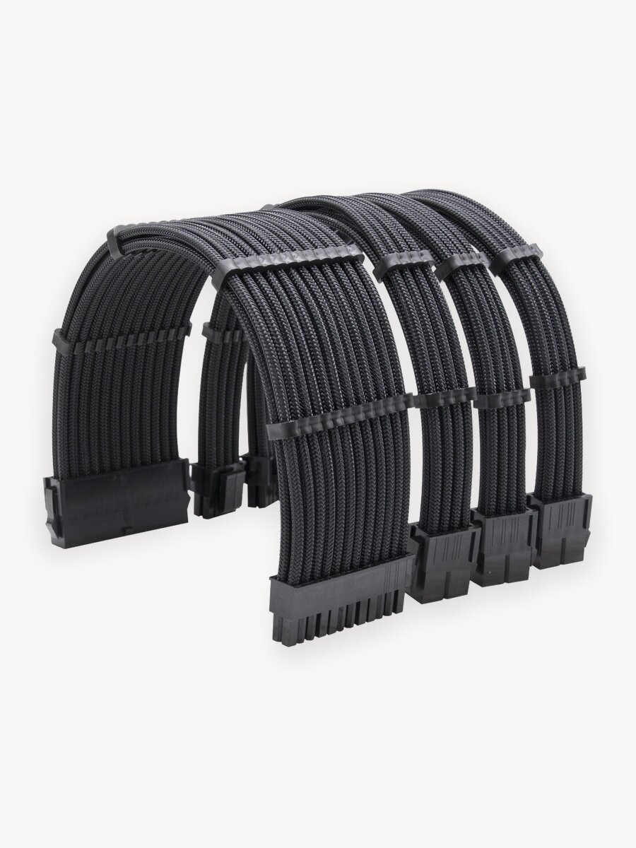 Удлинители проводов блока питания, для моддинга ПК, 18 AWG, 4 шт