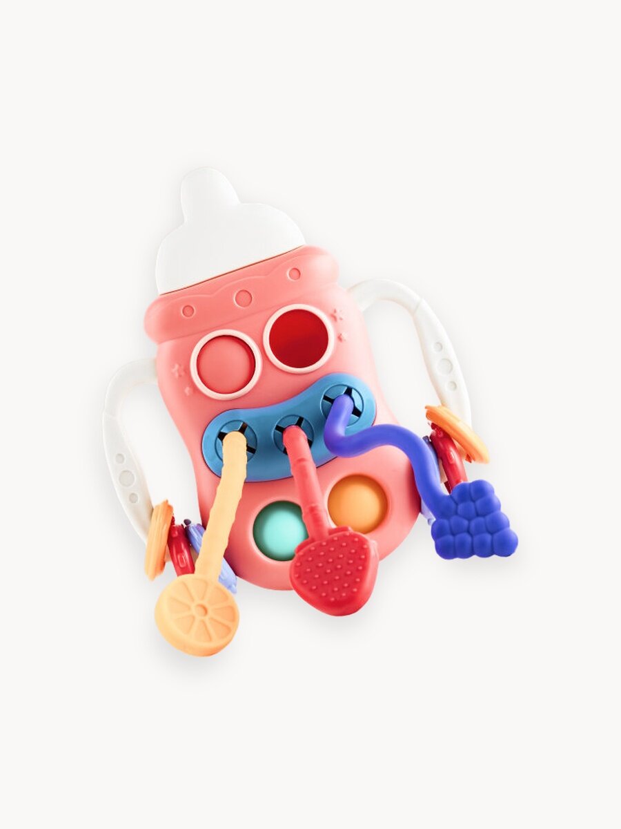 Прорезыватель - игрушка тянучка для новорожденного малыша ROXY-KIDS цвет розовый