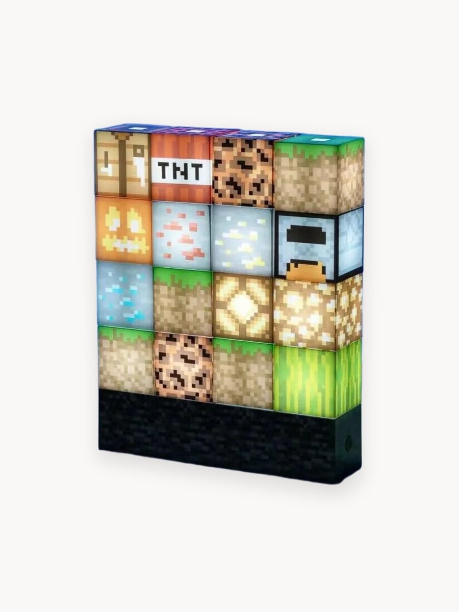 Ночник "Майнкрафт", детский, для сна, внешний вид в стиле блоков популярной игры