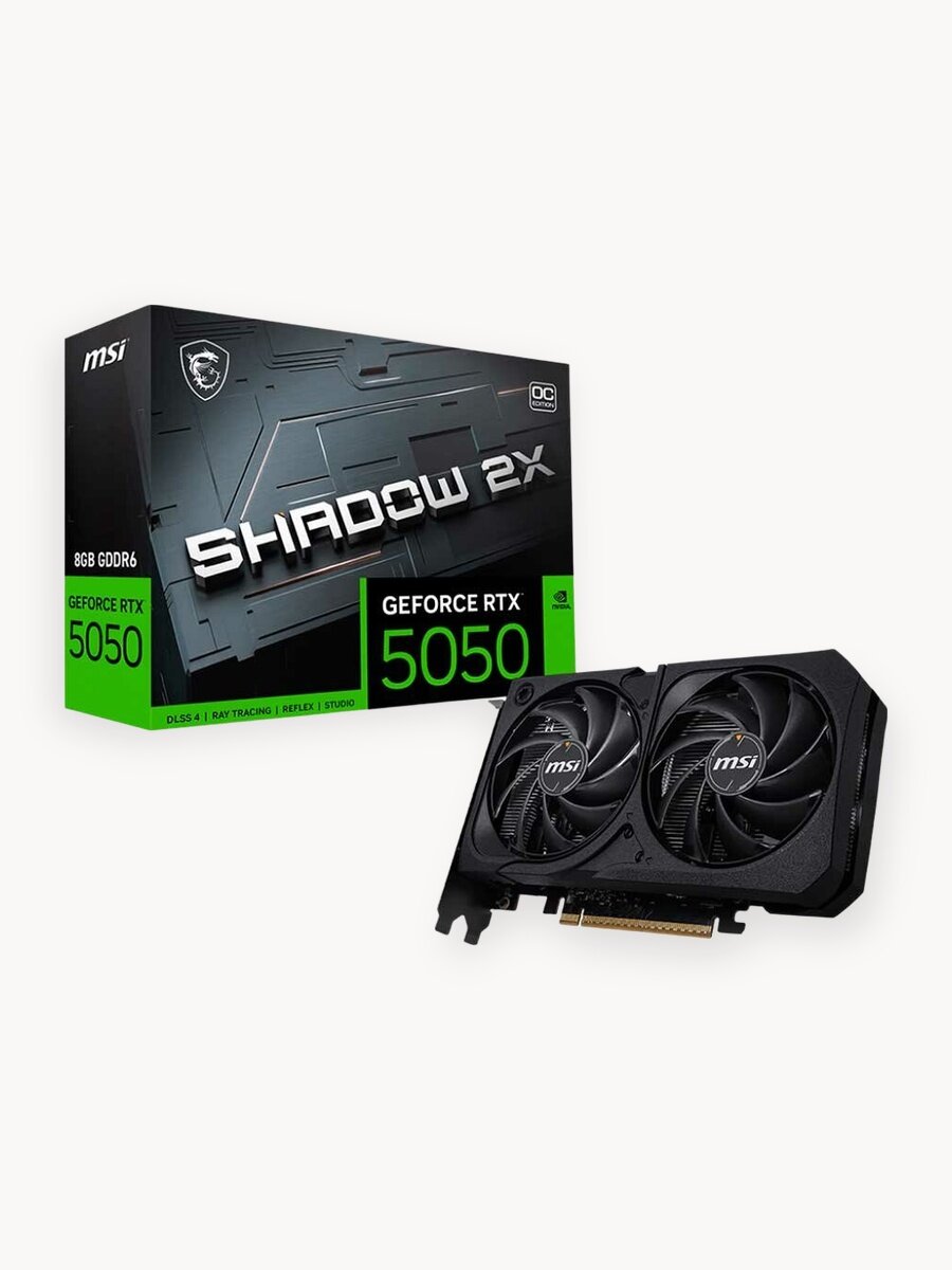 Видеокарта MSI GeForce RTX 5050 8G SHADOW 2X OC