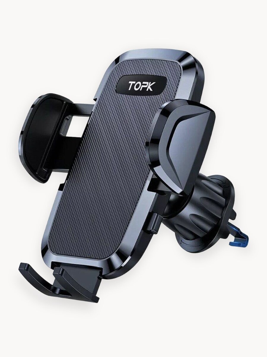 Держатель для телефона в машину TOPK D36-G на крючке в воздуховод
