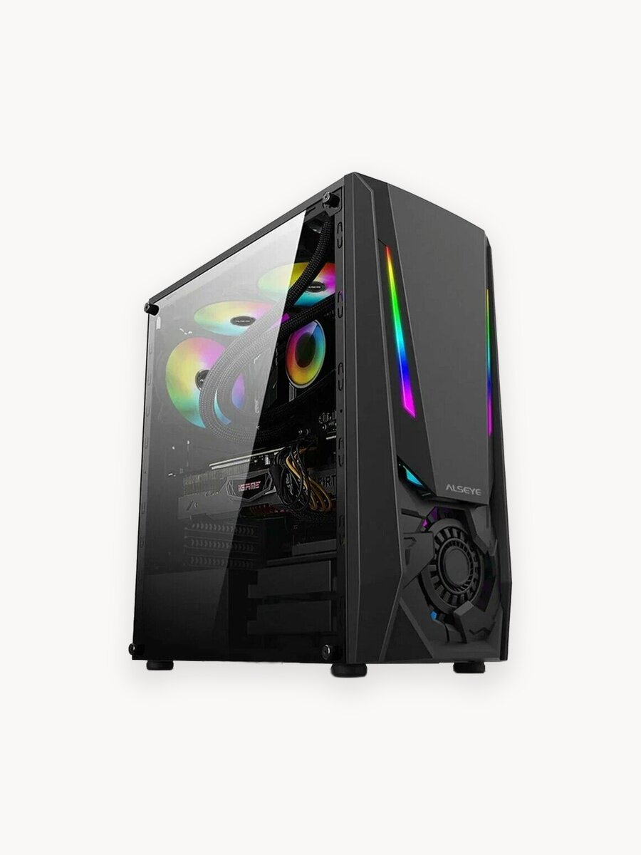 Игровой компьютер Intel Core i5-13400f (4.4 ГГц), RAM 32 ГБ DDR 4, SSD 1024 ГБ, GeForce RTX 5060 (8 Гб), Windows 10 Pro