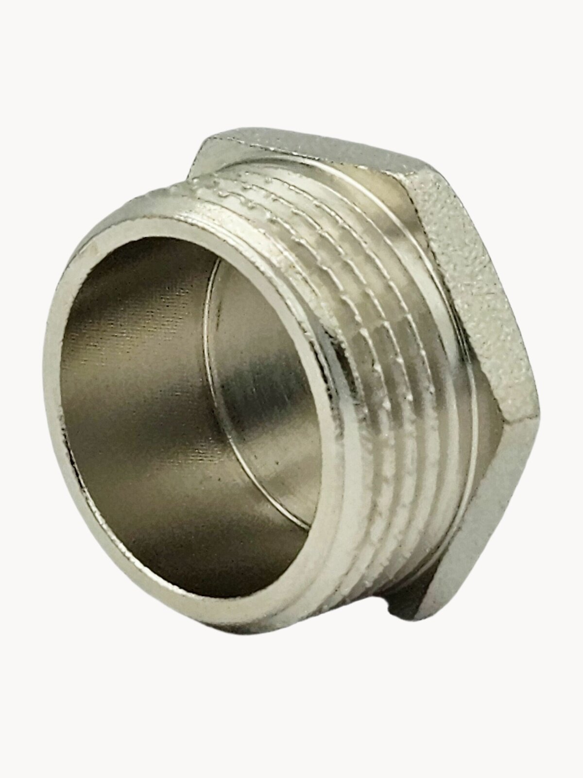 Заглушка 1/2" НР никелированная латунь TIM DT002N