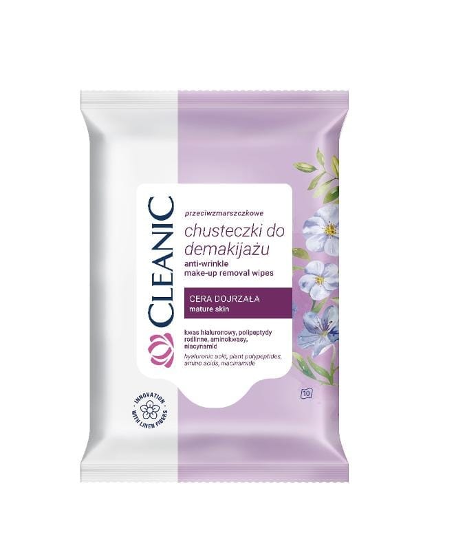 Салфетки для снятия макияжа Cleanic для зрелой кожи, 10 шт
