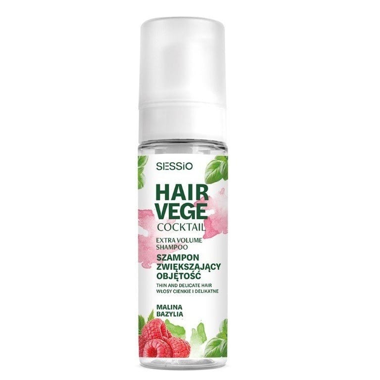 Шампунь для волос Sessio Hair Vege Cocktail, малина и базилик, 175 г