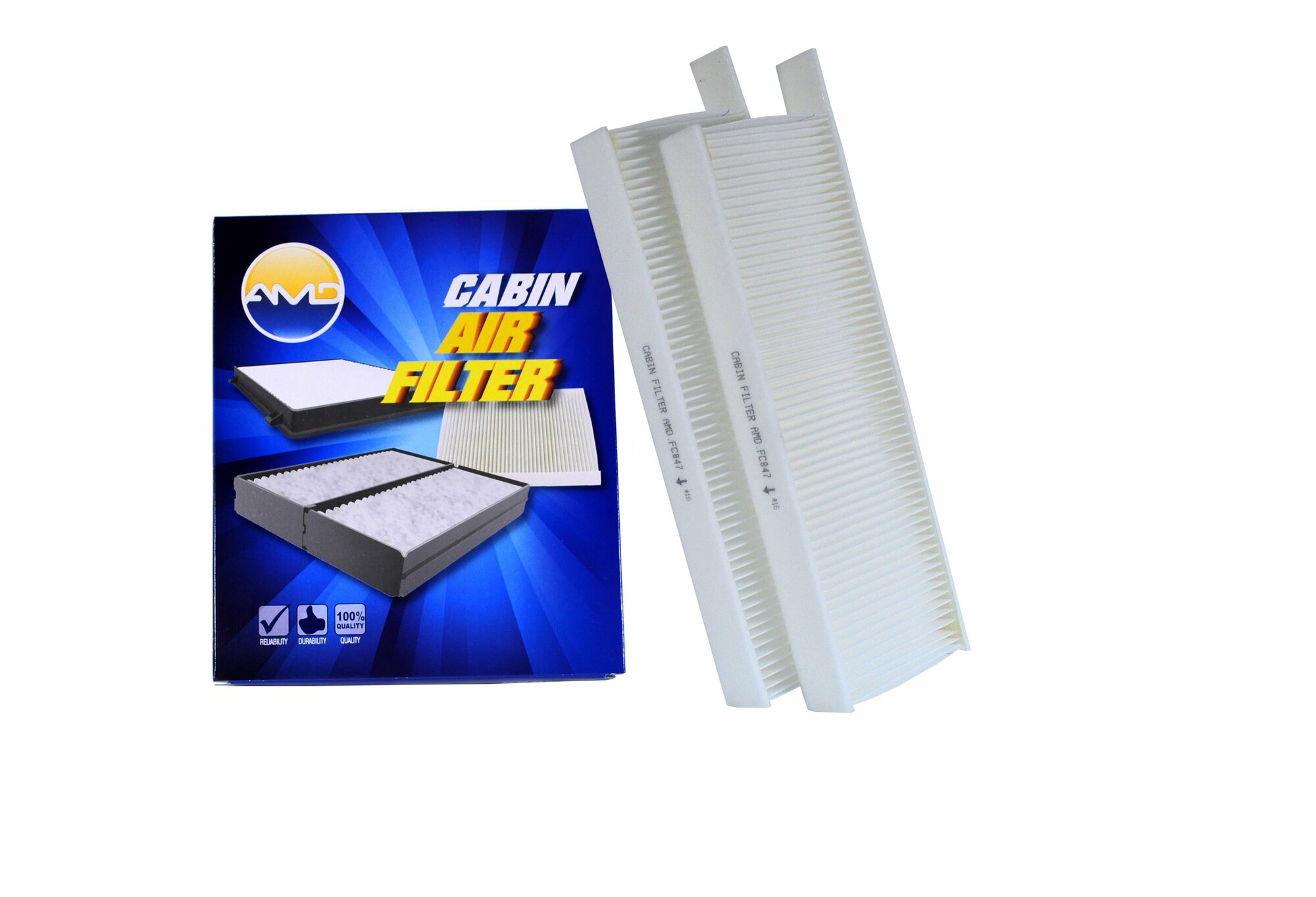 Фильтр салонный 6447. XF AMD. FC847 2шт для CITROEN Berlingo II, C4 Picasso, PEUGEOT 3008, 5008, Partner II