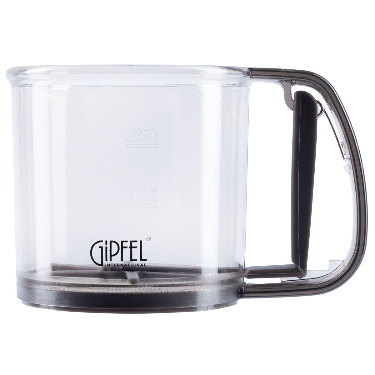 Кружка-сито для просеивания муки Gipfel 51733, пластик/нержавеющая сталь, прозрачный